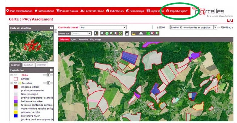 Comment récupérer mes parcelles sur Mesp@rcelles